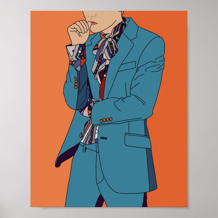 Kpop Illustration Poster | Zazzle.com