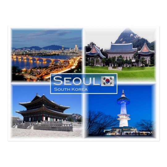 KR South Korea - Seoul - Postcard | Zazzle.com