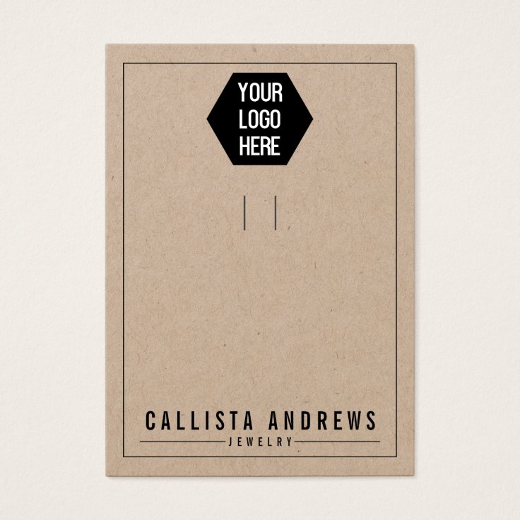 Kraft Add Your Logo Multiple Keychain Display Card | Zazzle