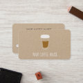 Kraft Editable Coffee Stamp loyalty card | Zazzle