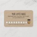 Kraft Editable Coffee Stamp loyalty card | Zazzle