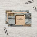 Kraft Masonry Construction Stone Wall Stoneworks Business Card | Zazzle