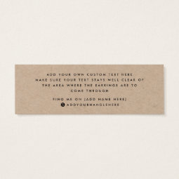 Kraft paper custom logo stud earring display card | Zazzle