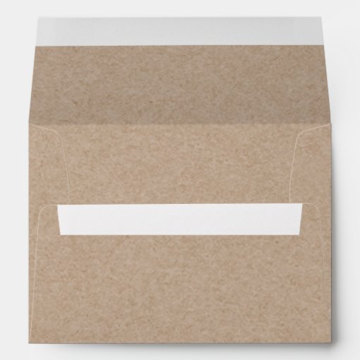 Kraft Paper Look Pre-Printed Envelope | Zazzle