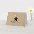 Kraft Paper Real Estate Happy Birthday Realtor Card | Zazzle