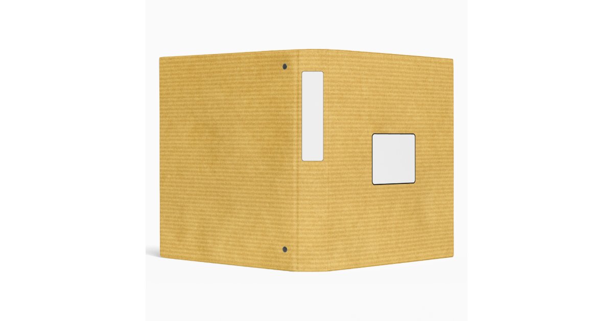 Kraft Paper Texture 3 Ring Binder | Zazzle