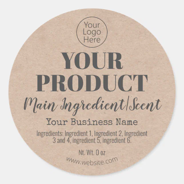Kraft Product Labels | Zazzle