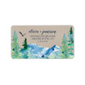 Kraft Rocky Mountain Return Address Label | Zazzle