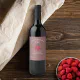 Kraft & Rustic Raspberry Wine Bottle Label Sticker | Zazzle