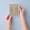 Kraft Style Elegant Restaurant Takeout Menu & Logo Flyer | Zazzle