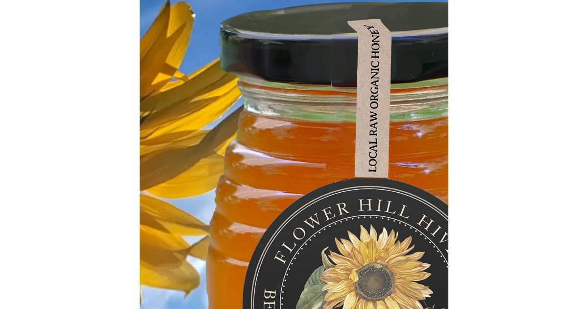 Kraft Tamper-evident Seal Honey Jar Security Vinyl Labels | Zazzle