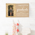 Kraft White Neutral Congratulations Graduate Decor Banner | Zazzle