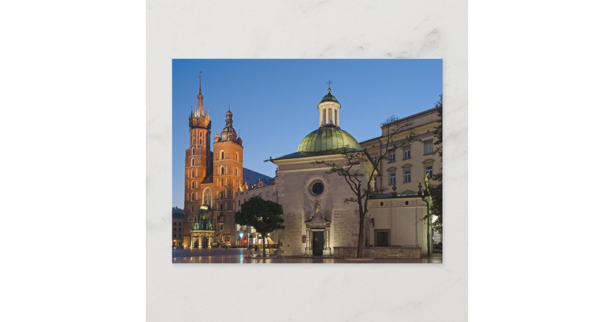 Krakow Poland Basilica Postcard | Zazzle