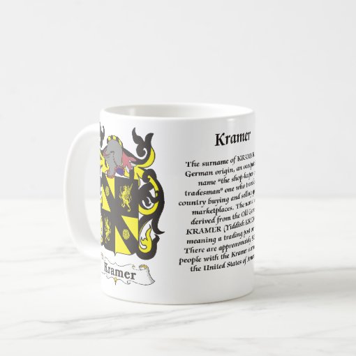 Kramer Family Coat of Arms mug | Zazzle