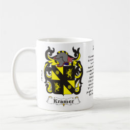 Kramer Family Coat of Arms mug | Zazzle
