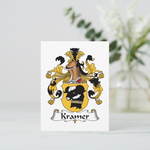 Kramer Family Crest Postcard | Zazzle