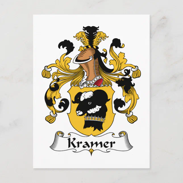 Kramer Family Crest Postcard | Zazzle