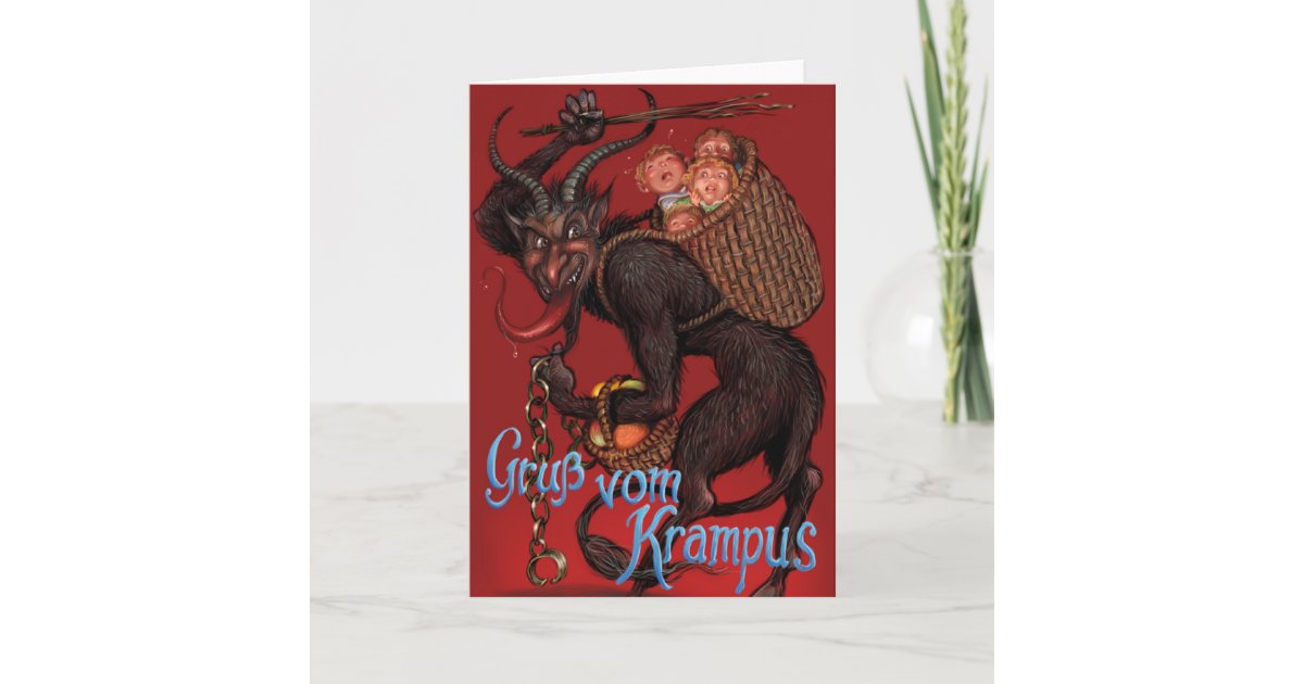 Krampus Christmas Card | Zazzle