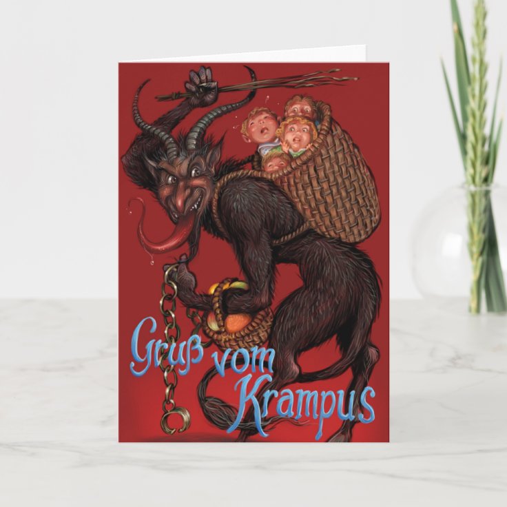 Krampus Christmas Card | Zazzle