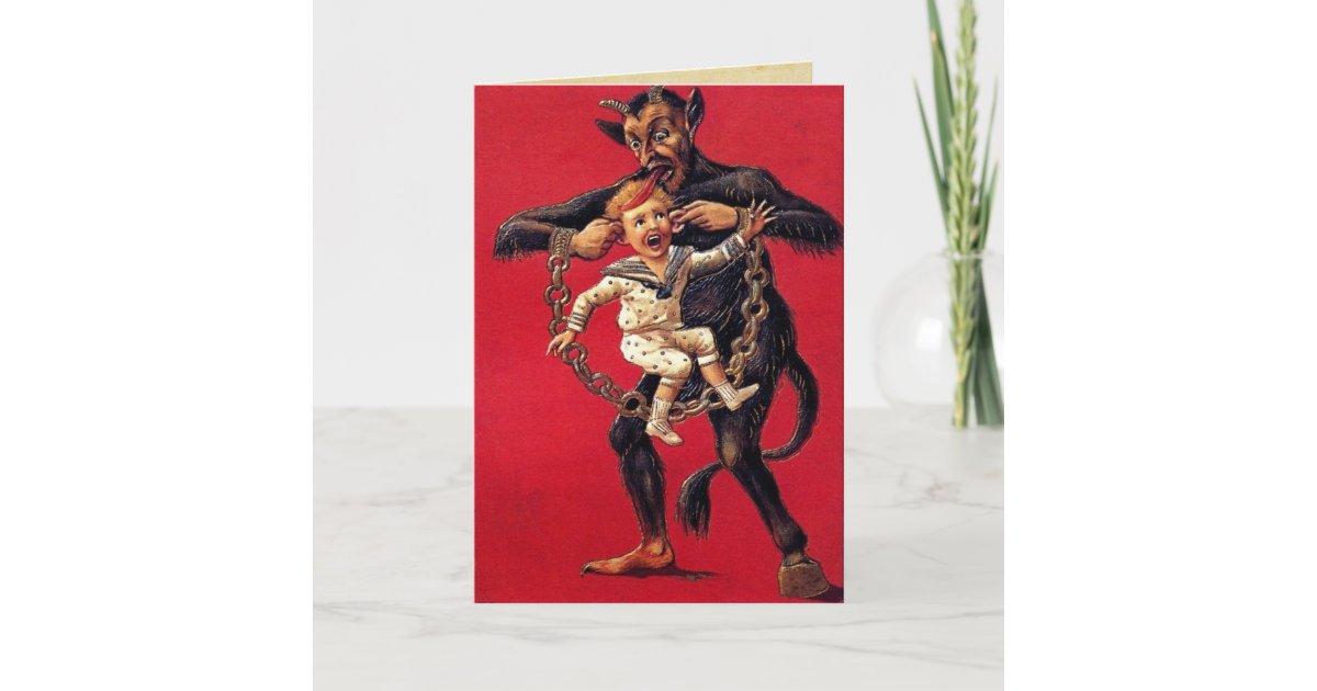 Krampus Christmas Card | Zazzle