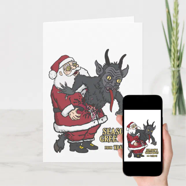 Krampus Greeting Cards | Zazzle