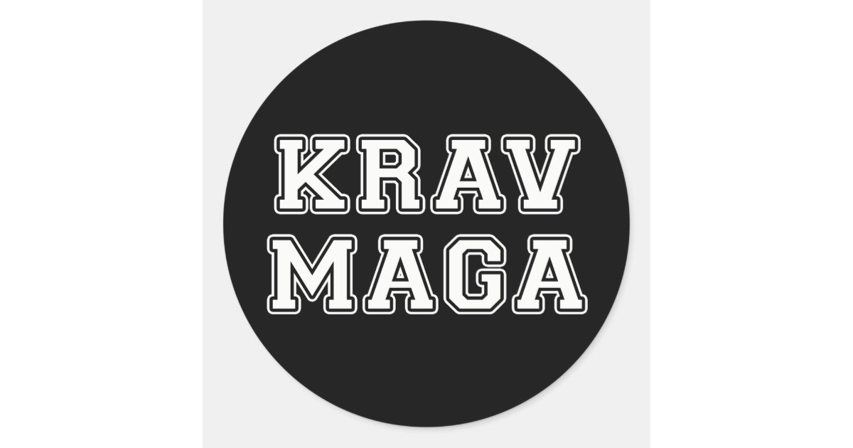 Krav Maga Classic Round Sticker | Zazzle