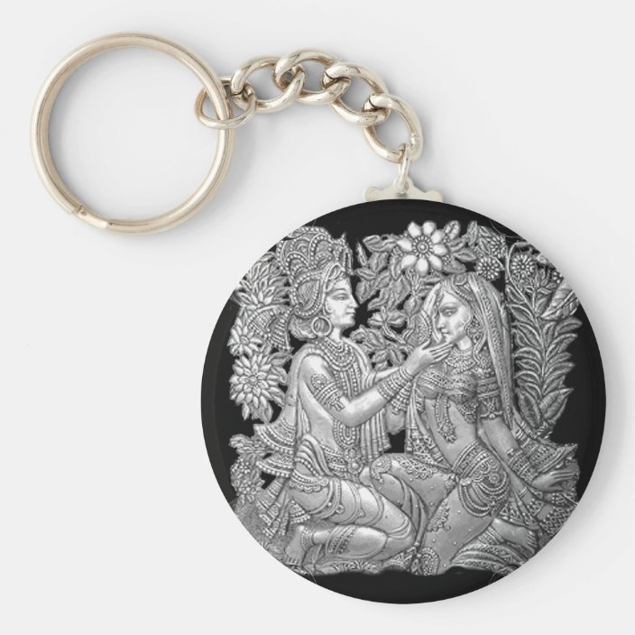 Krishna and Radha Keychain | Zazzle.com