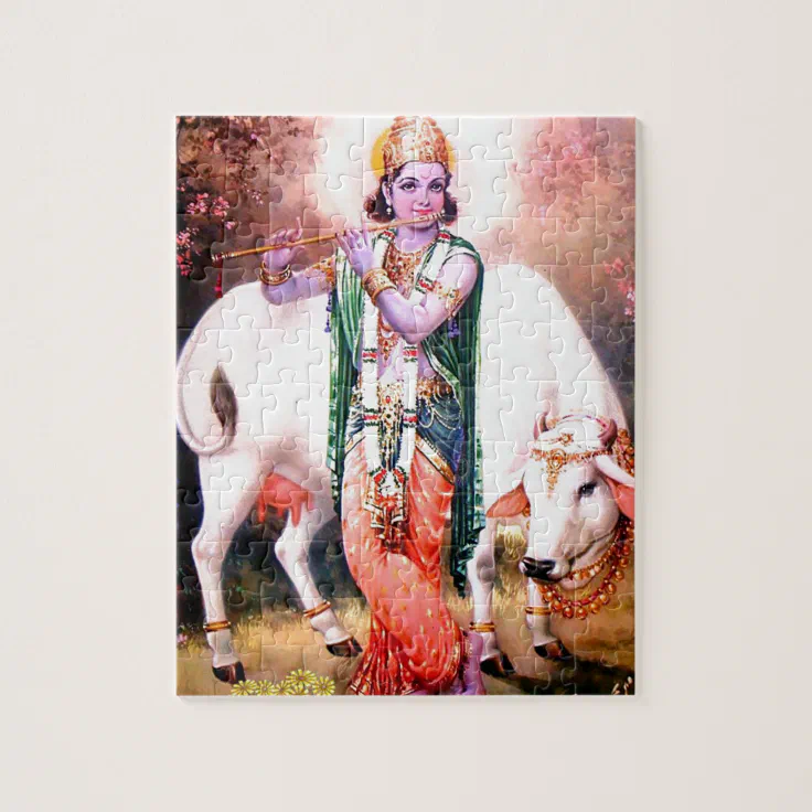 krishna jigsaw puzzle | Zazzle