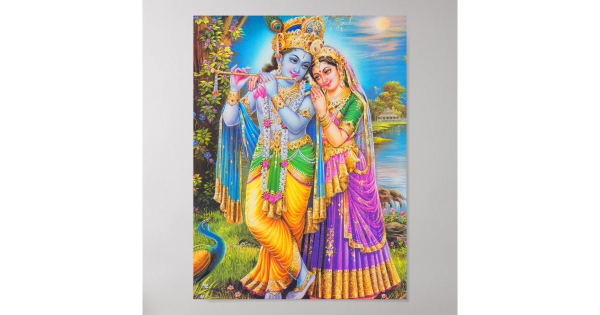 Krishna Painting Poster | Zazzle
