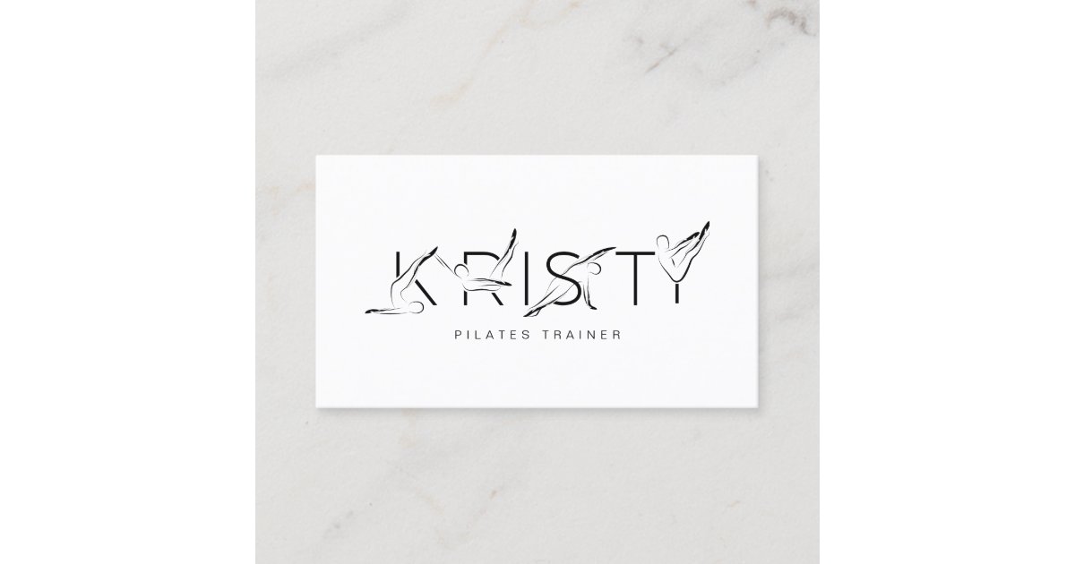 KRISTY Name Pilates Instructor Business Card | Zazzle