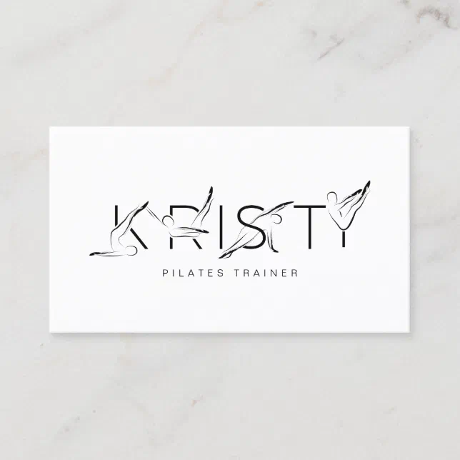 KRISTY Name Pilates Instructor Business Card | Zazzle