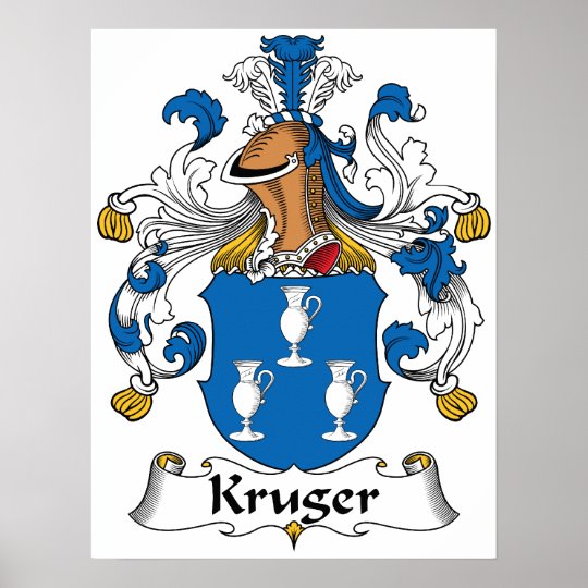 Kruger Family Crest Poster | Zazzle.com