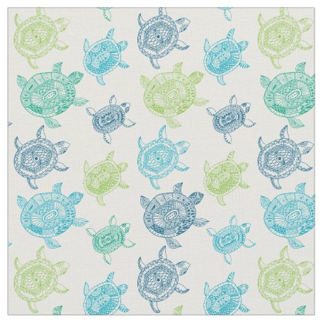 Sea Turtle Fabric | Zazzle.com