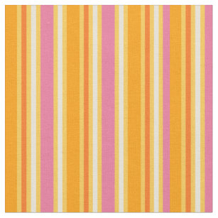 Orange And Pink Fabric | Zazzle