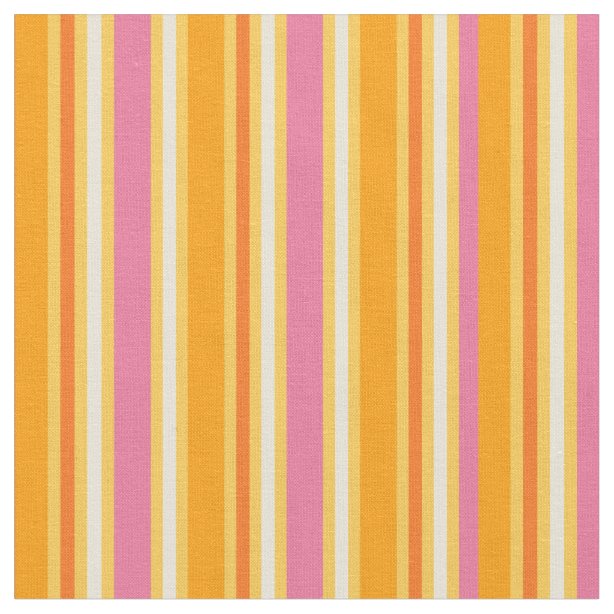 Orange And Pink Fabric | Zazzle