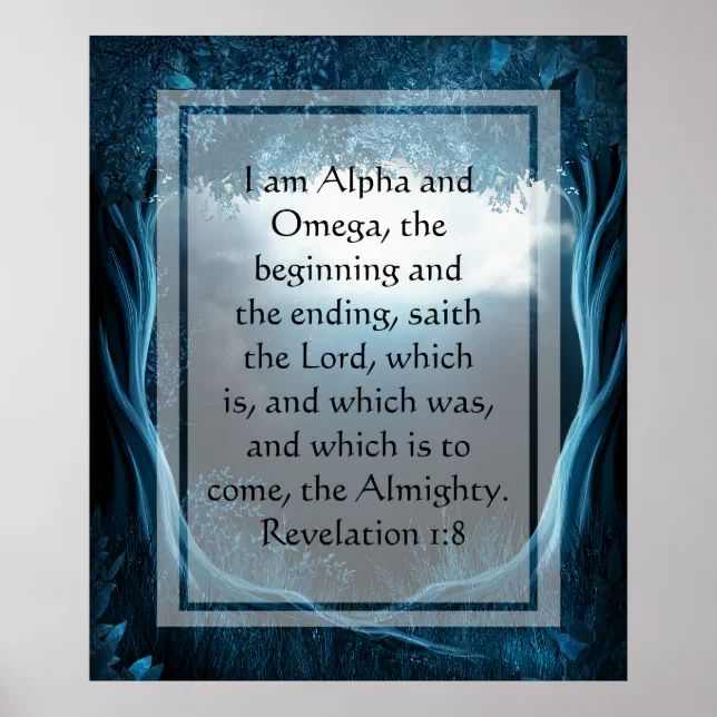 KRW I am the Alpha and the Omega Poster | Zazzle