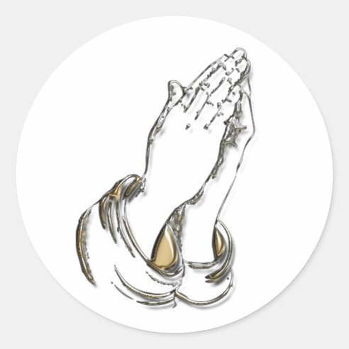 Praying Hands Stickers | Zazzle
