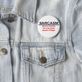 KRW Sarcasm Funny Joke Pinback Button | Zazzle