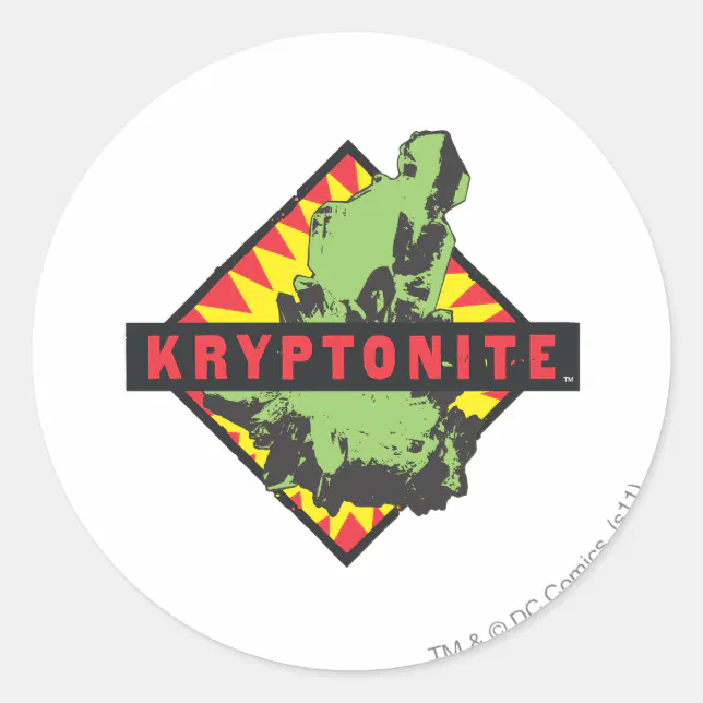 Kryptonite Classic Round Sticker | Zazzle