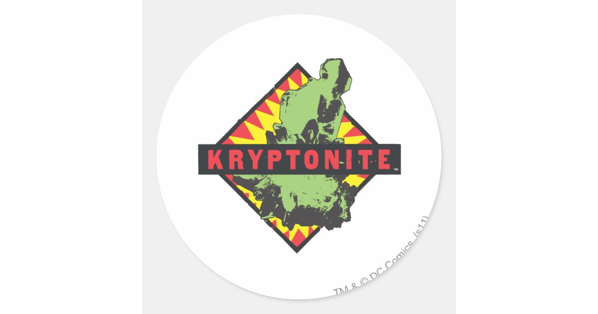Kryptonite Classic Round Sticker | Zazzle