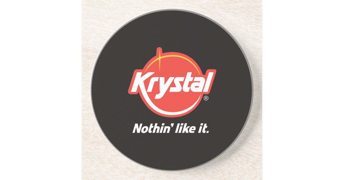 Krystal Logo Coaster | Zazzle