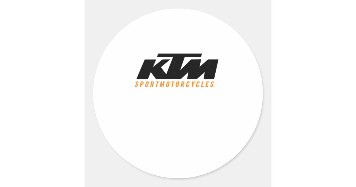 Ktm Logo Sticker2 Classic Round Sticker | Zazzle