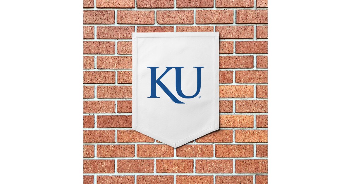 KU Monogram Logo Pennant | Zazzle