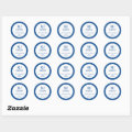 KU University of Kansas Logo Classic Round Sticker | Zazzle