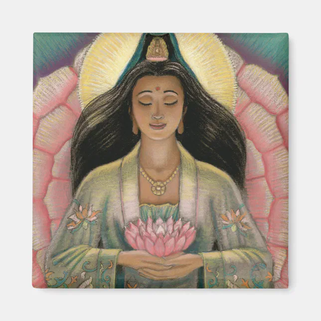 Kuan Yin Goddess of Compassion Magnet | Zazzle
