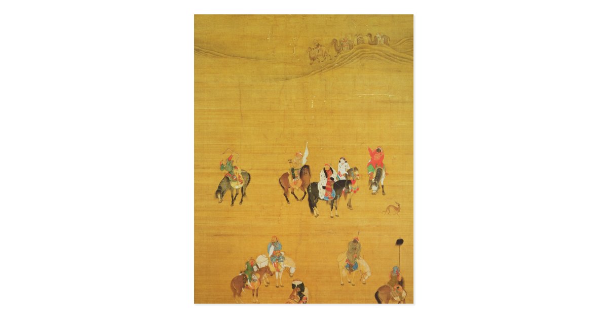 Kublai Khan Hunting, Yuan dynasty Postcard | Zazzle.com