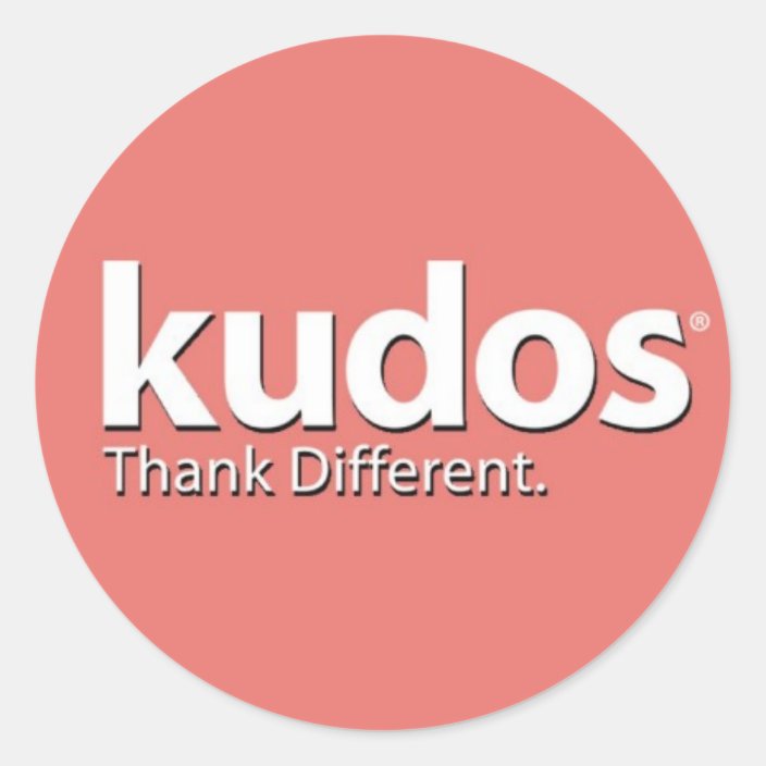 Kudos® Salmon Classic Round Sticker | Zazzle.com