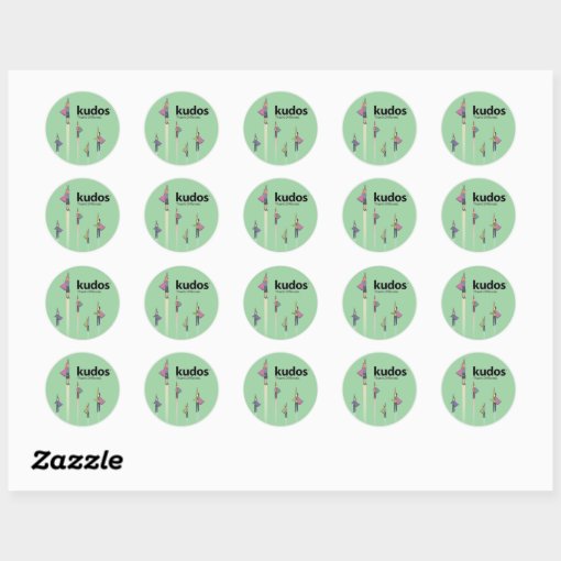 Kudos® Superhero Classic Round Sticker | Zazzle