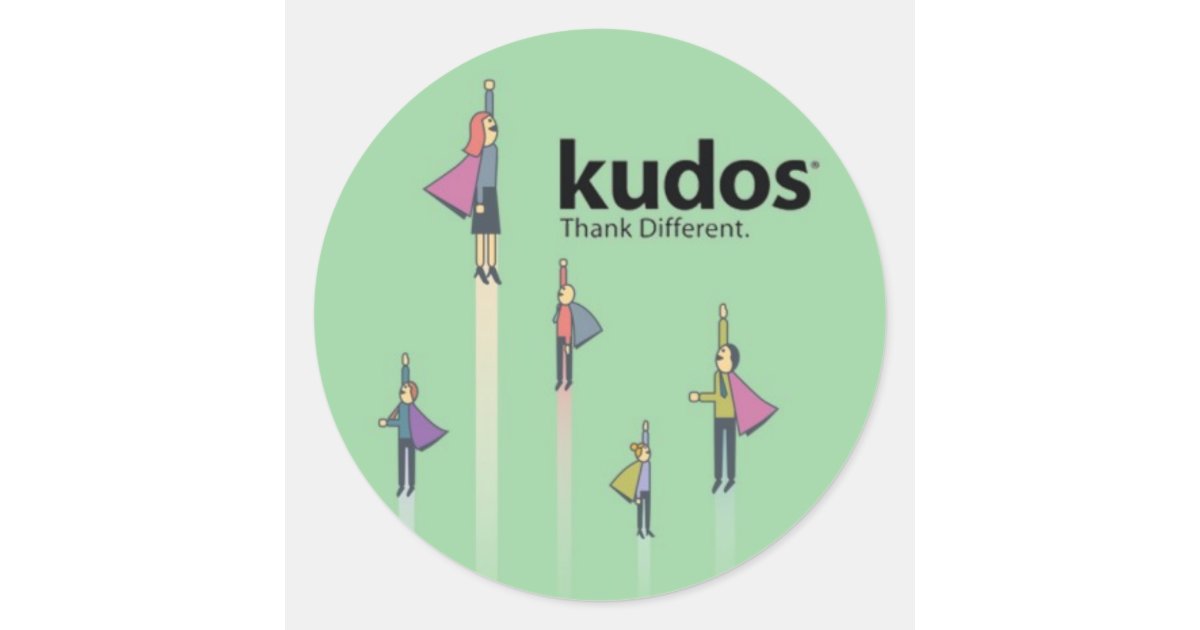 Kudos® Superhero Classic Round Sticker | Zazzle