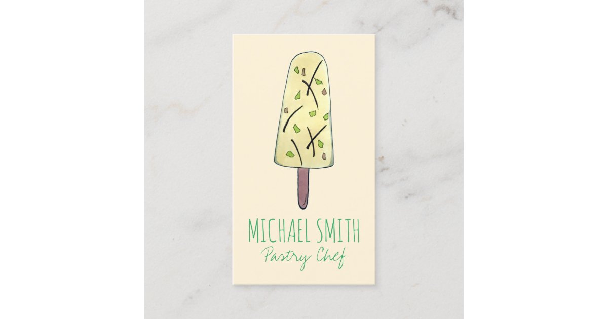 Kulfi Qulfi Indian Food Ice Cream Frozen Dessert Business Card | Zazzle